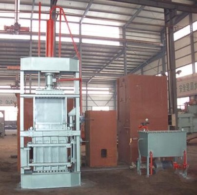 China Manual Operate Vertical Type Waste Cotton Baler Machine from HFBALER supplier